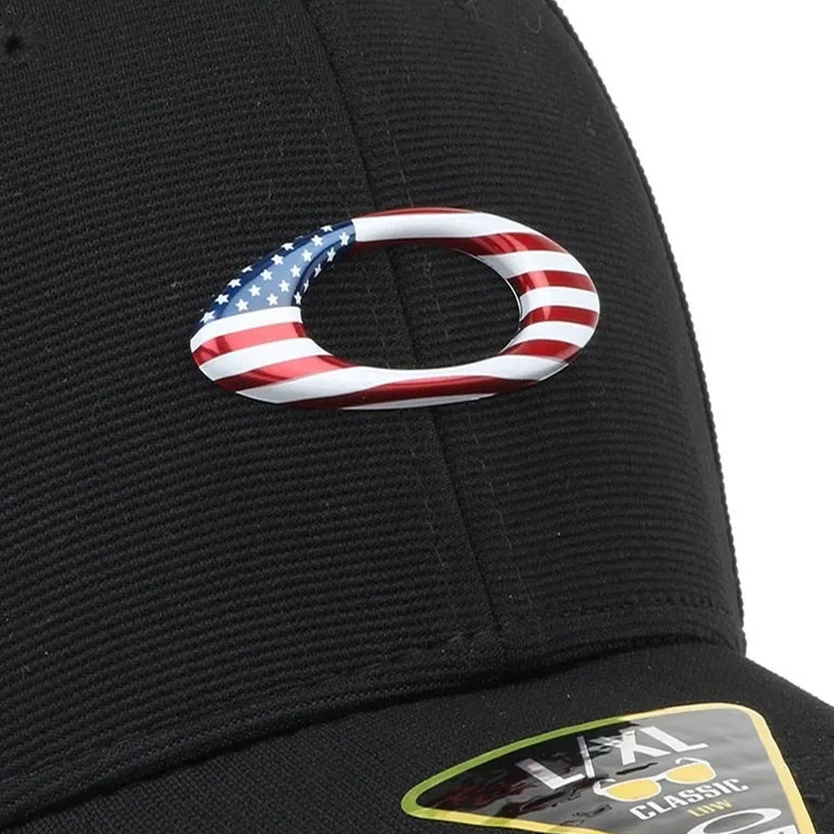 Boné Oakley Tincan Cap Preto com Logo USA ref 911545-01V