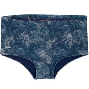 Sunga Slip Mash Estampada Folhagem Cinza Azulada Ref.303.52-AZ08